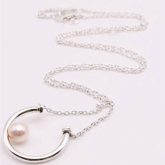 Pandora | Jewelry | Authentic Pandora Contemporary Pearl Necklace Brand ...